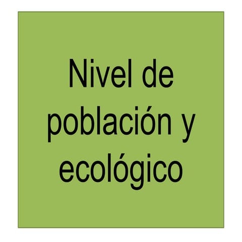 ecología. Tema de Biología para acceso universidad mayores 25 años | PPTX