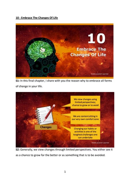 You Must Make Important Changes in Your Life | PDF