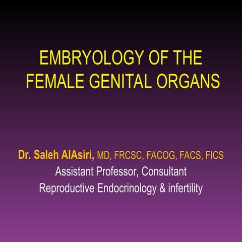 Embryology of the Reproductive Organs newpt.ppt
