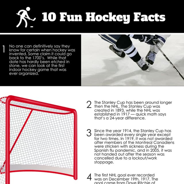 10 Fun Hockey Facts Pdf