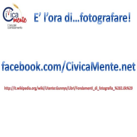 E' l'ora di fotografare! - Lez. 10 - Generi fotografici, storia della ...