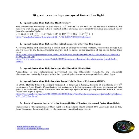 10-great-reasons-to-prove-speed-faster-than-light-saleh-theory-article ...