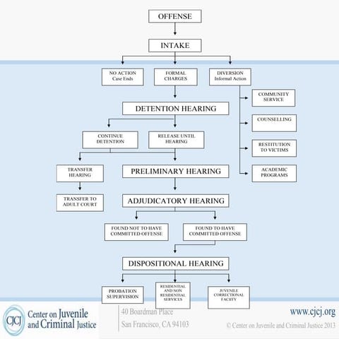 Juvenile Justice System Flow Chart