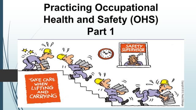 Lesson 7_Practice Occupational Health and Safety Procedures (LO1) | PPTX