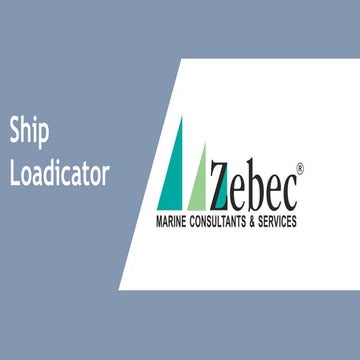 Ship Loadicator - Marine Consultant - Zebecmarine | PPT