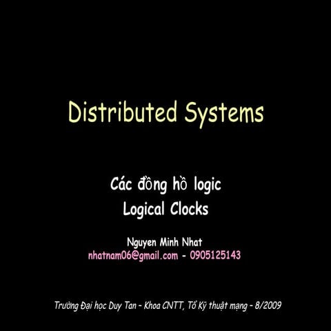 10 logical clocks | PPT