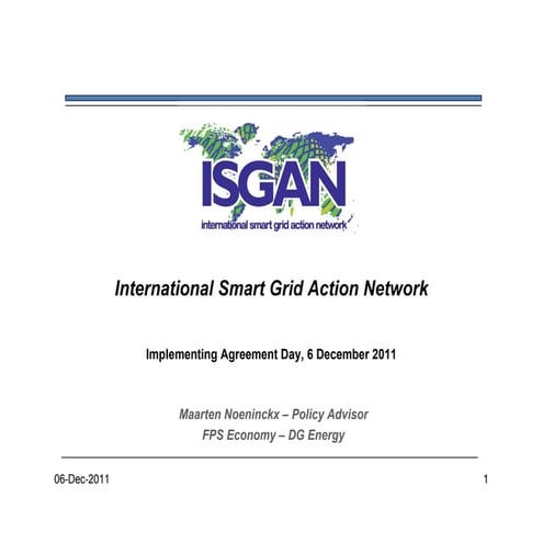 10. maarten noeninckx isgan - international smart grid action network | PDF
