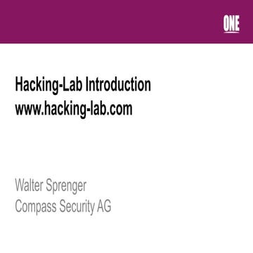 Infrastruktur And Security Sichere Web Applikationen Durch Hacking Lab Ppt 