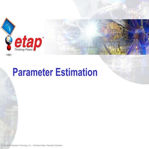ETAP - parameter estimation | PDF