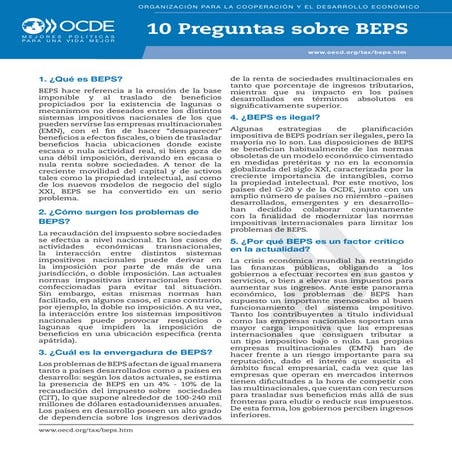 Impacto de BEPS en Chile | PDF