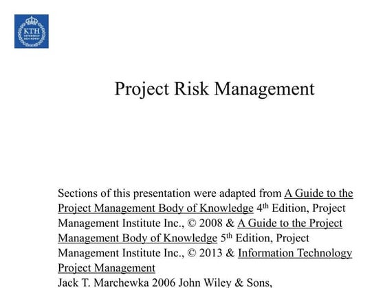 Risk Management | PPTX