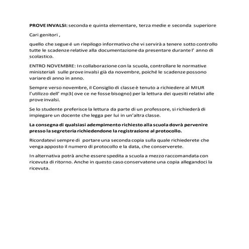 10 prove invalsi | DOCX