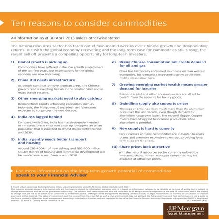 10 reasons-to-consider-commodities | PDF
