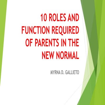 Functions of Parents | PPT
