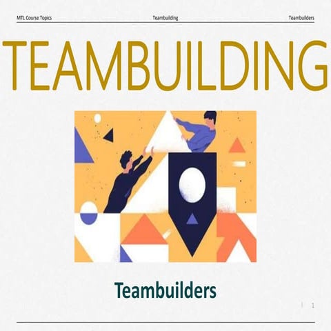 Teambuilders | PPTX