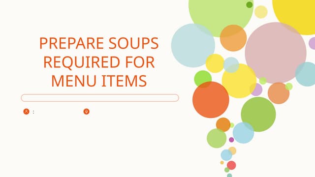 Soup AND ITS CLASSIFICATION | PPTX