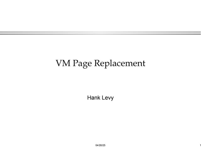 Page replacement algorithms | PPTX