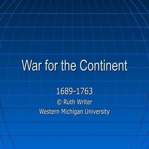 War for the Continent | PPT