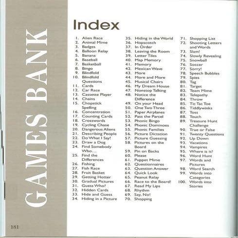 100 games-teaching-english | PDF