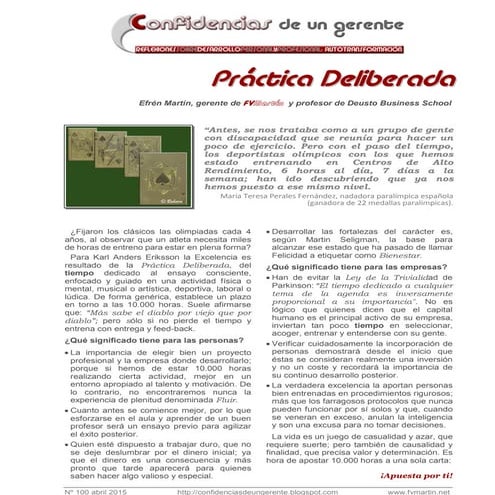 100 práctica deliberada | PDF