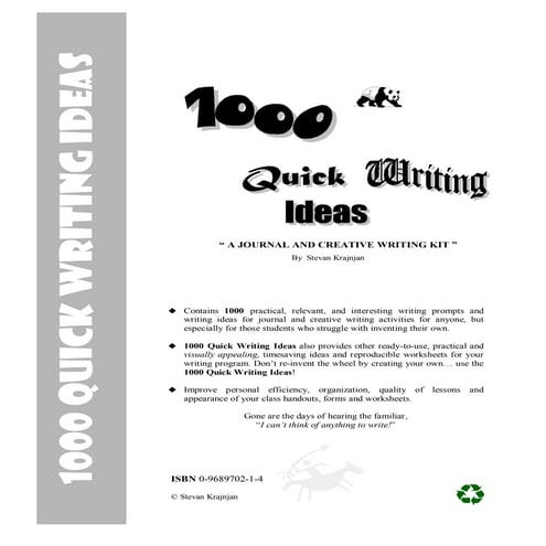 1000 quick-writing-ideas | PDF