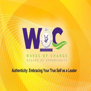 Authenticity: Embracing Your True Self as a Leader | PPTX