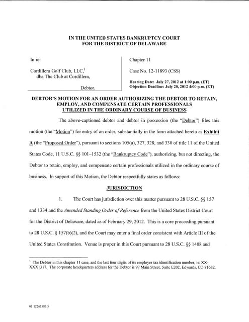 The chapter 7 discharge