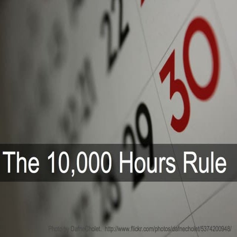 10,000 Hours Rule: can you afford to wait? | PPT