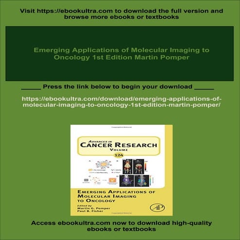 Emerging Applications of Molecular Imaging to Oncology 1st Edition ...