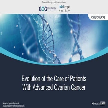 evolution of the care of patients with advanced ovarian cancer | PPTX ...