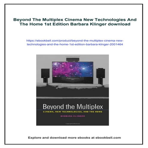 Beyond The Multiplex Cinema New Technologies And The Home 1st Edition Barbara Klinger | PDF