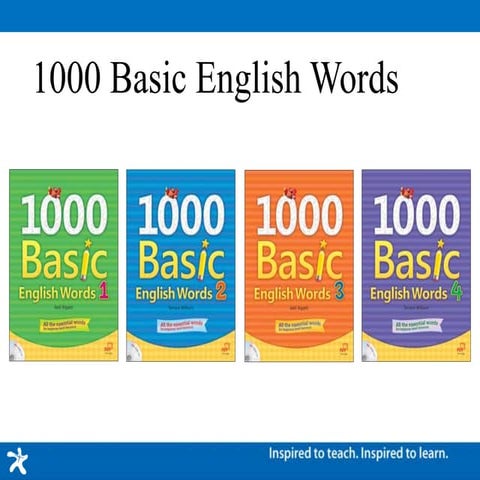 1000 Basic English Words | PPTX