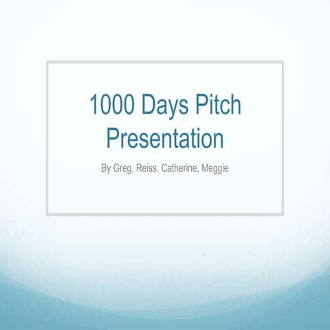 1000 days pitch | PPT