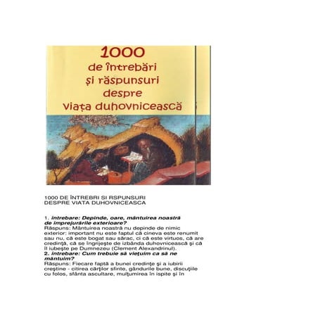 1000 de Intrebari si Raspunsuri despre viata duhovniceasca | PDF