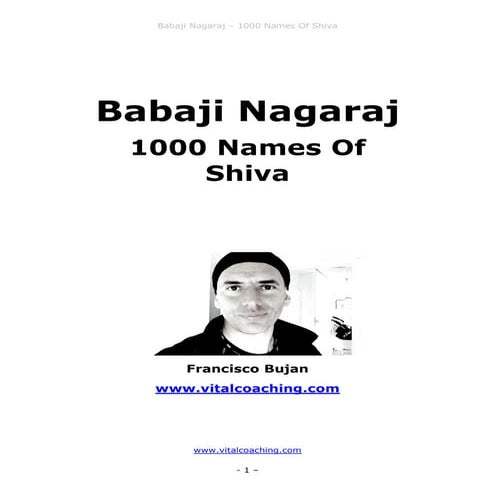 1000 names of shiva | PDF