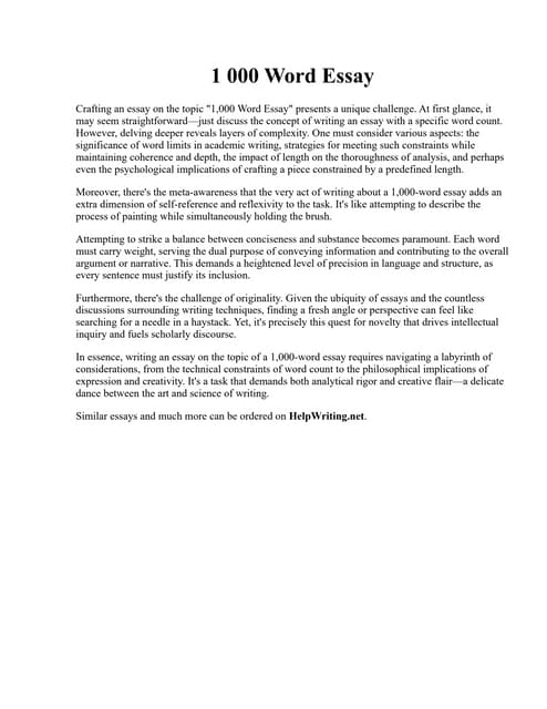 750 Word Essay Example.pdf | Freelance Writing | Content Production