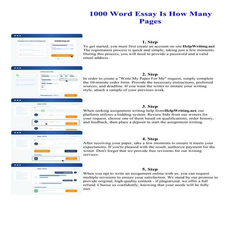 1000 Word Essay Is How Many Pages | PDF
