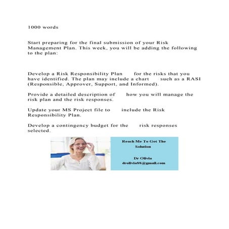 1000 wordsStart preparing for the final submission of your Ris | DOCX