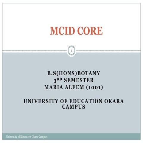 MCID CORE | PPTX