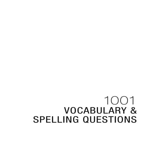 1001 vocab spell-2e | PDF