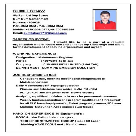 CV Himanshu Shete (Welingkar) | DOC