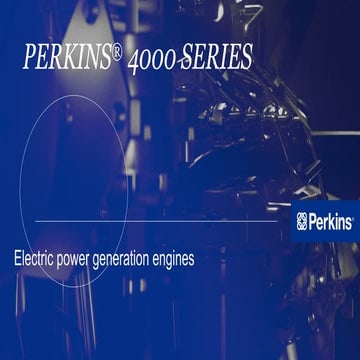Data sheet engine Perkins 4000 series TAG | PPTX