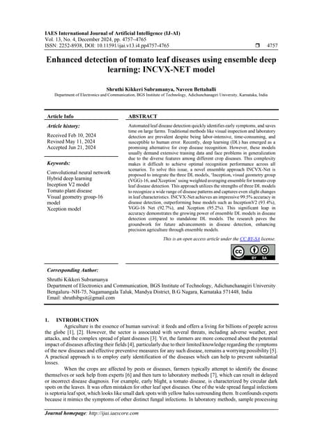 Improved vision-based diagnosis of multi-plant disease using an ensemble of deep learning ...