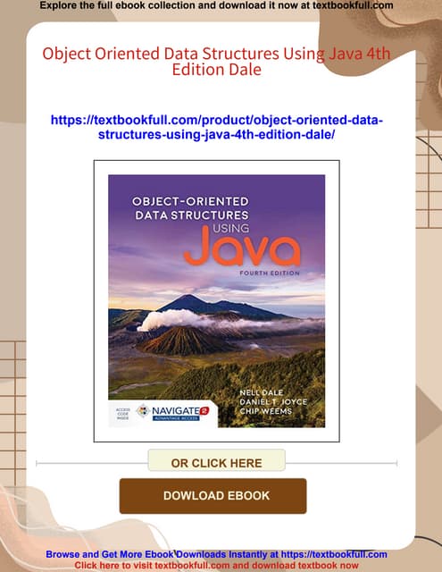 Object Oriented Data Structures Using Java 4th Edition Dale Pdf 1661
