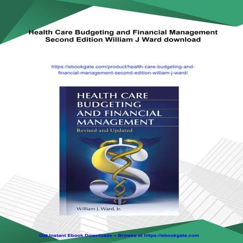 Health Care Budgeting and Financial Management Second Edition William J ...
