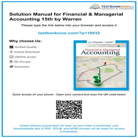 Solution Manual For Accounting 28th Edition by Carl S. Warren ...