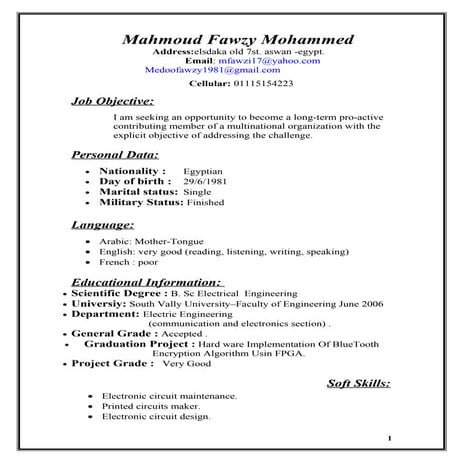 Yasser_CV | PDF