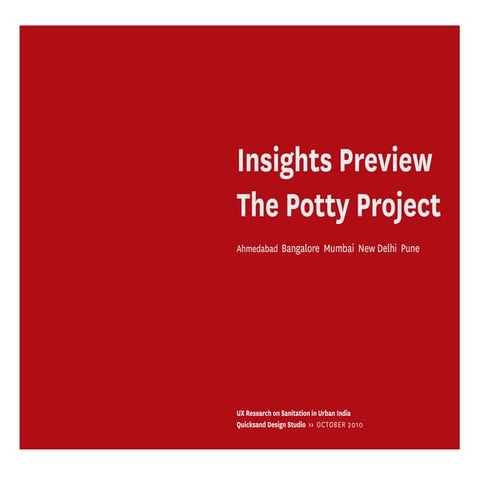 Insights Preview: The Potty Project | PPT