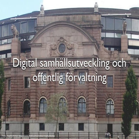 Digital samhällsutveckling och offentlig förvaltning | PDF