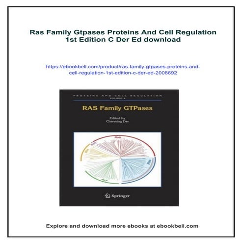 Ras Family Gtpases Proteins And Cell Regulation 1st Edition C Der Ed | PDF
